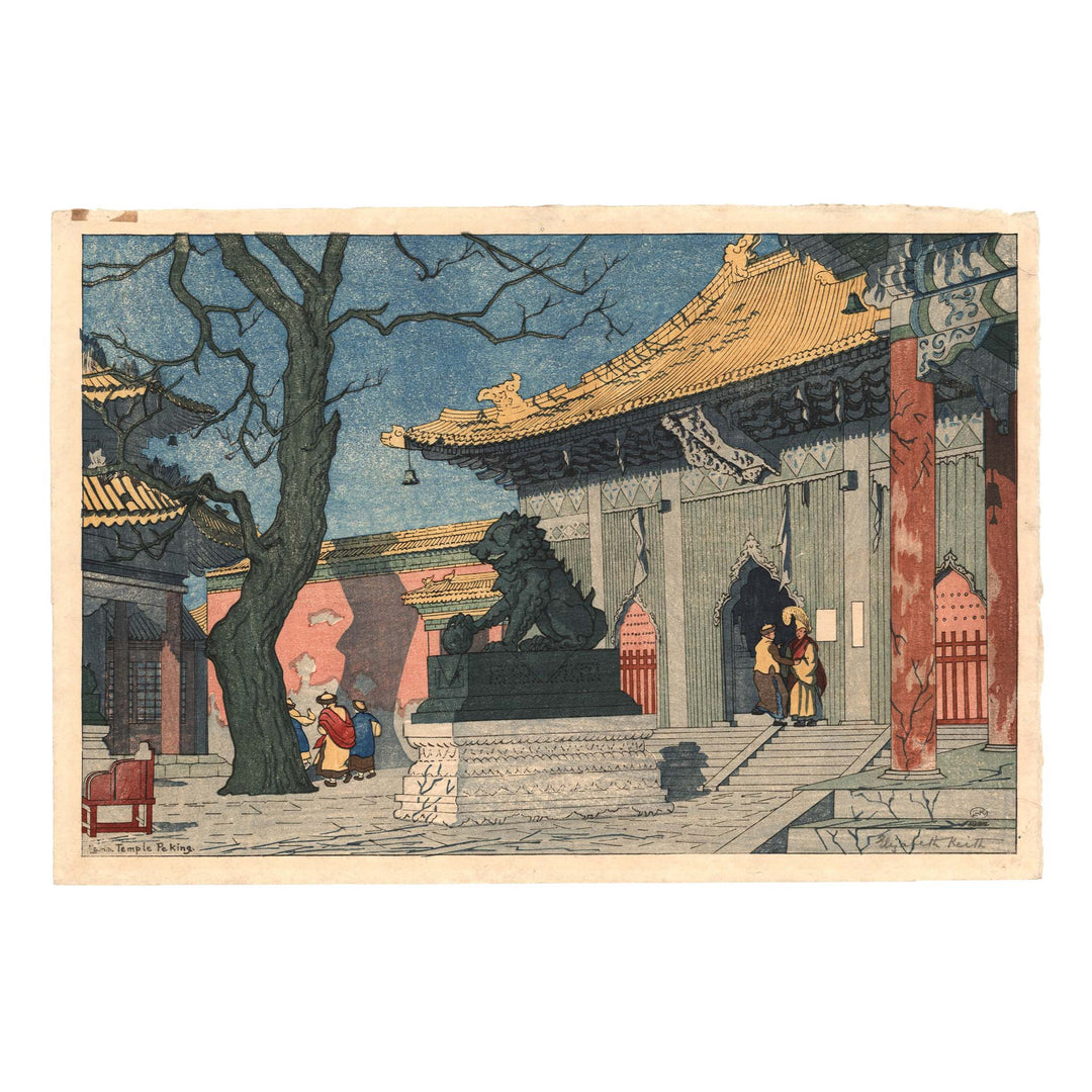 Elizabeth Keith, "Lama Temple, Peking" – Tokaido Arts