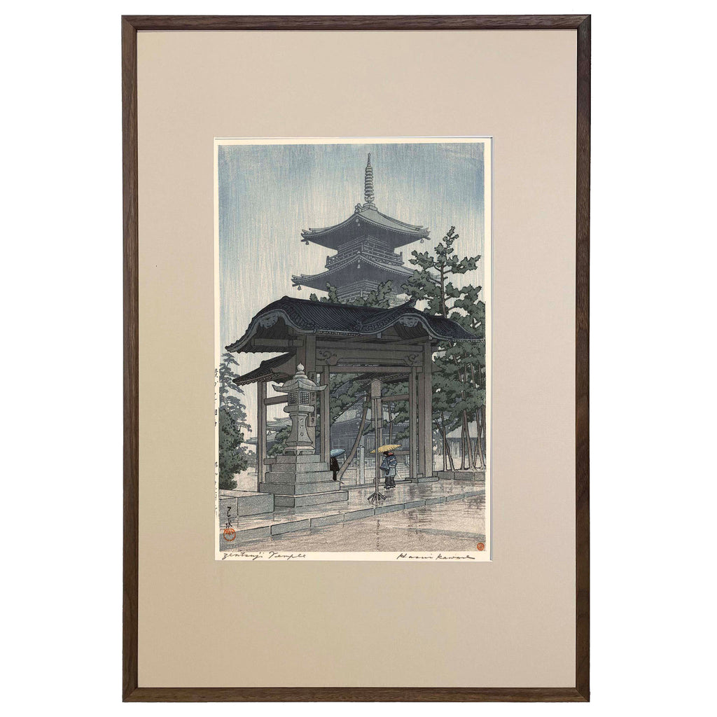 Hasui Kawase, "Zentsuji Temple in Rain" – Tokaido Arts