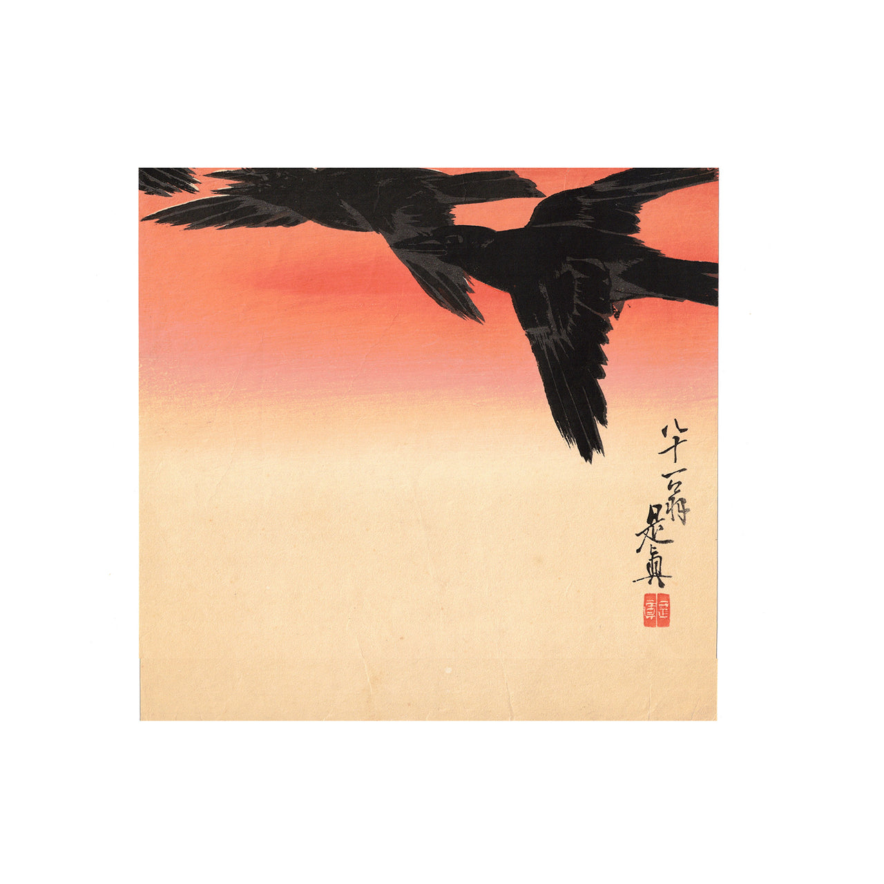 Shibata Zeshin, "Crows in Flight" – Tokaido Arts