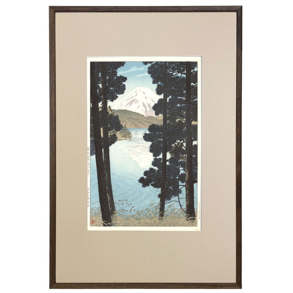 Shiro Kasamatsu, "Mount Fuji from Lake Ashinoko at Hanoke" – Tokaido Arts